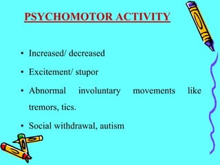 MENTAL STATUS EXAMINATION | PDF