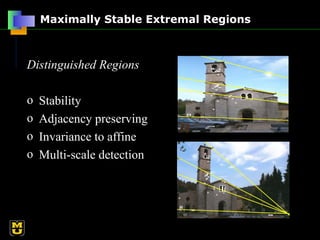 Robust Wide Baseline Stereo from Maximally Stable Extremal Region | PPT