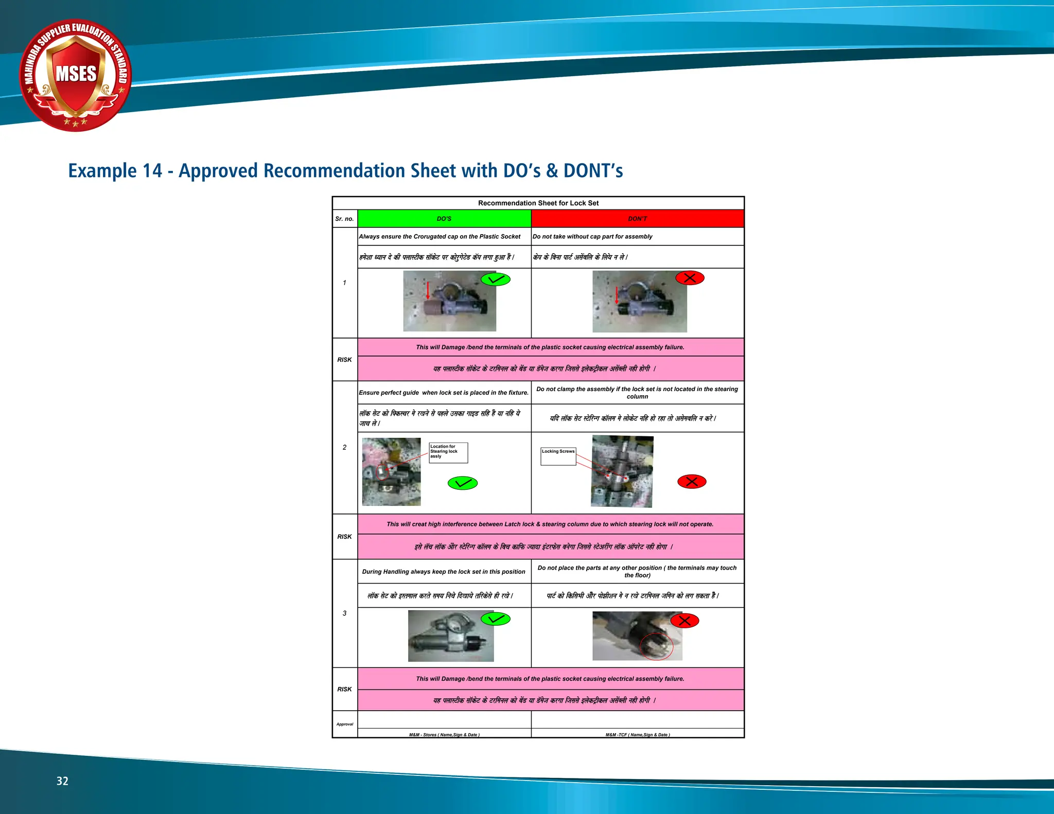 MSES Manual - Mahindra & Mahindra customer specific requirements | PDF
