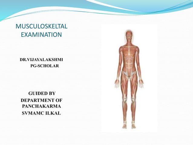 Musculoskeletal examination | PPTX