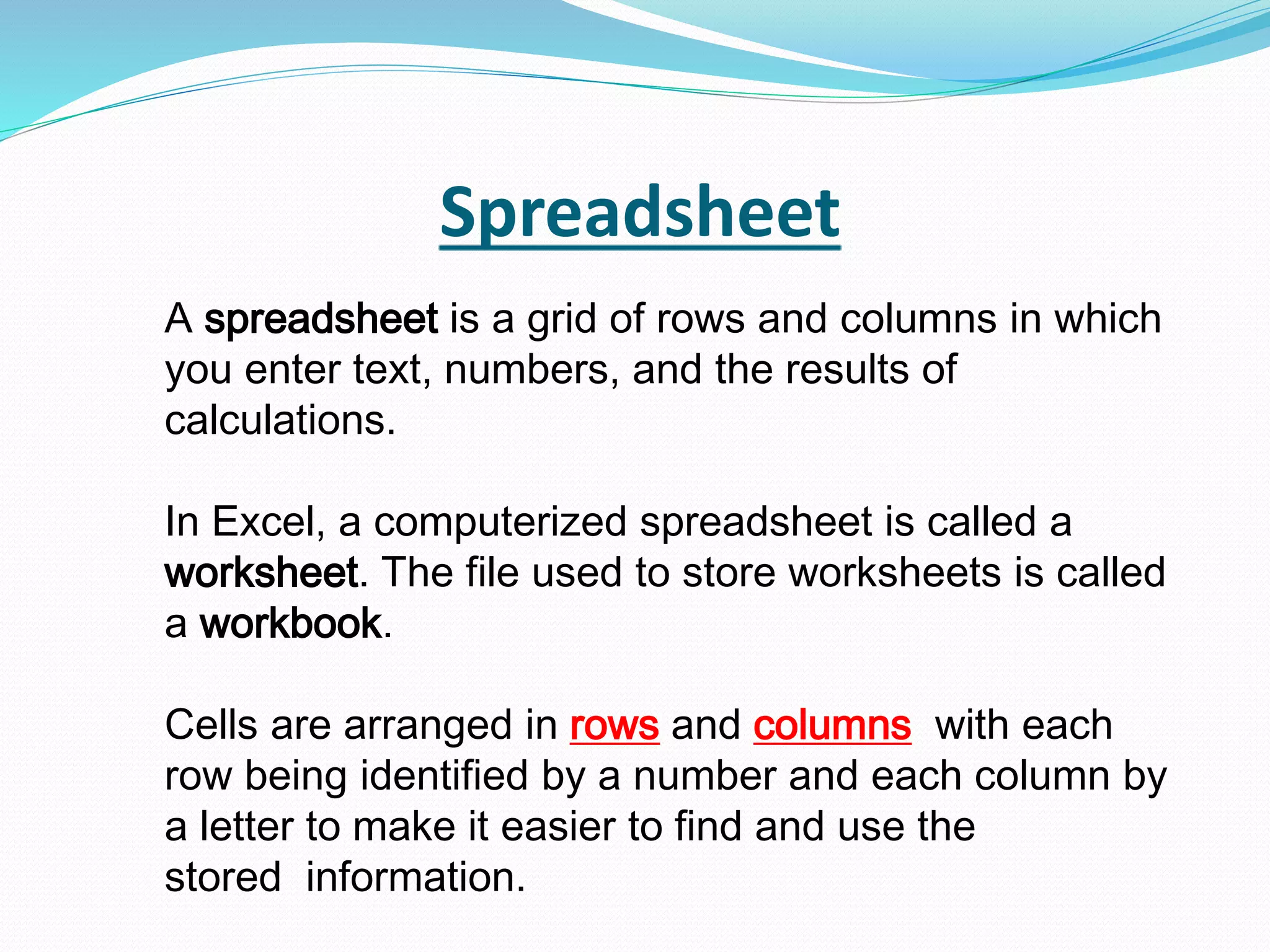 Ms excel ppt presentation | PPTX