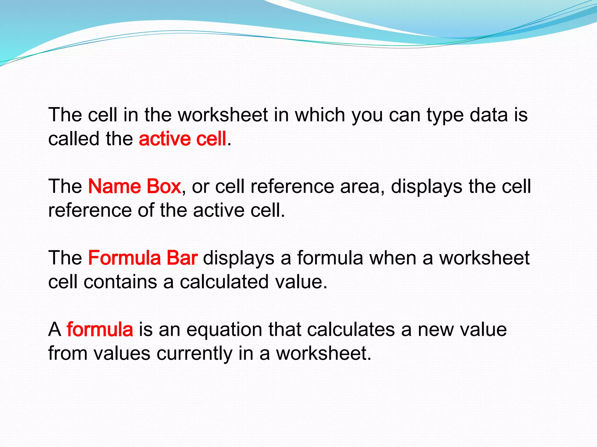 Ms excel ppt presentation | PPTX