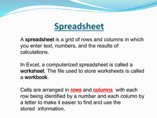 Ms excel ppt presentation | PPTX