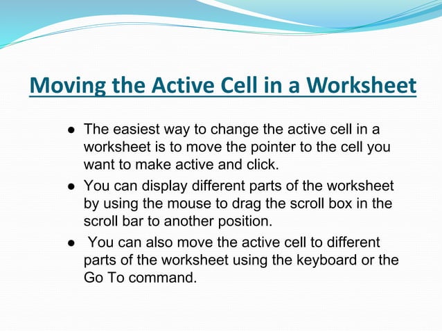 Ms excel ppt presentation | PPTX | Operating Systems | Computer ...