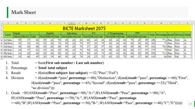 Ms Excel Basic to Advance Tutorial | PPTX