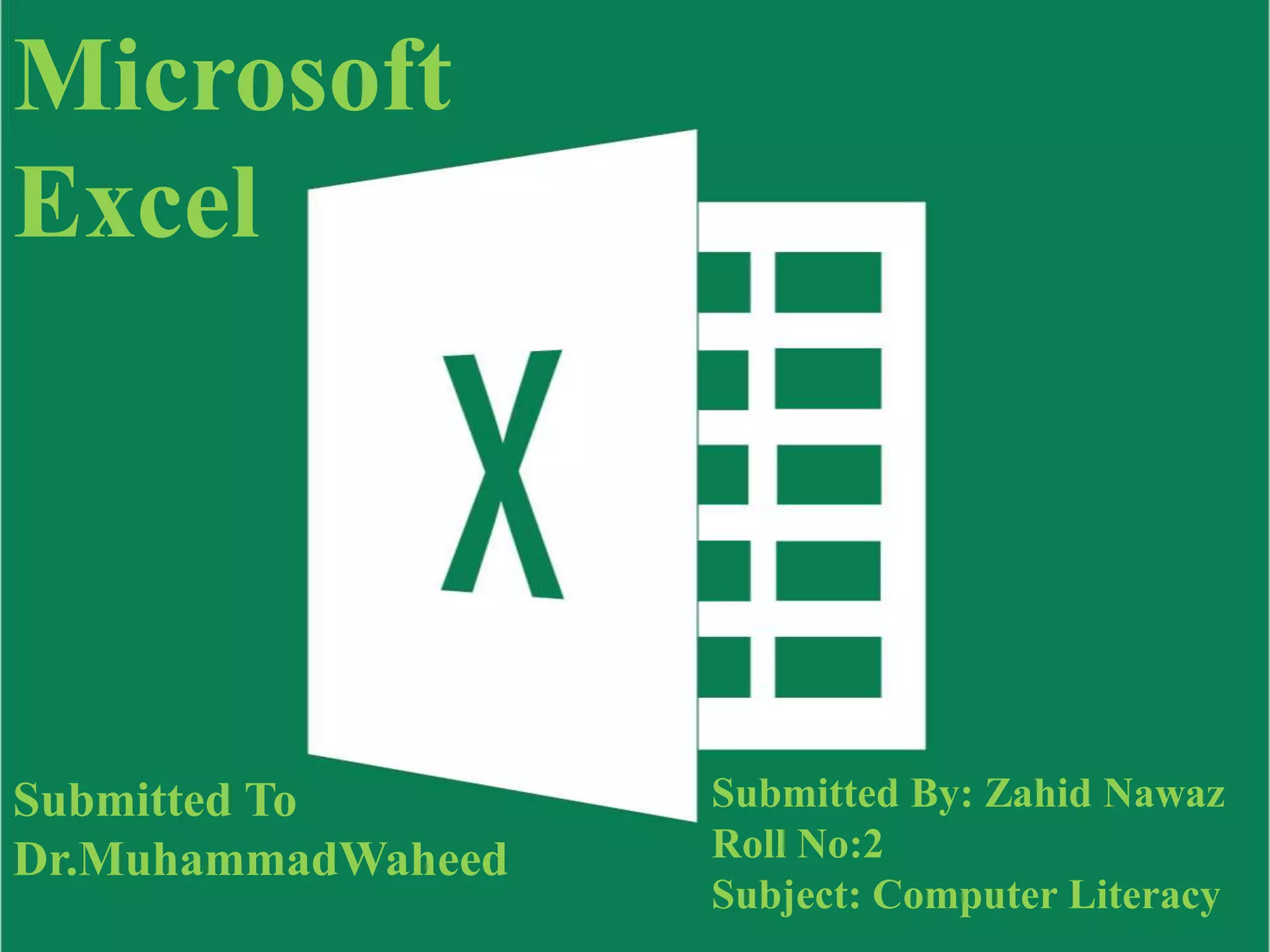 Basic Ms excel | PPTX