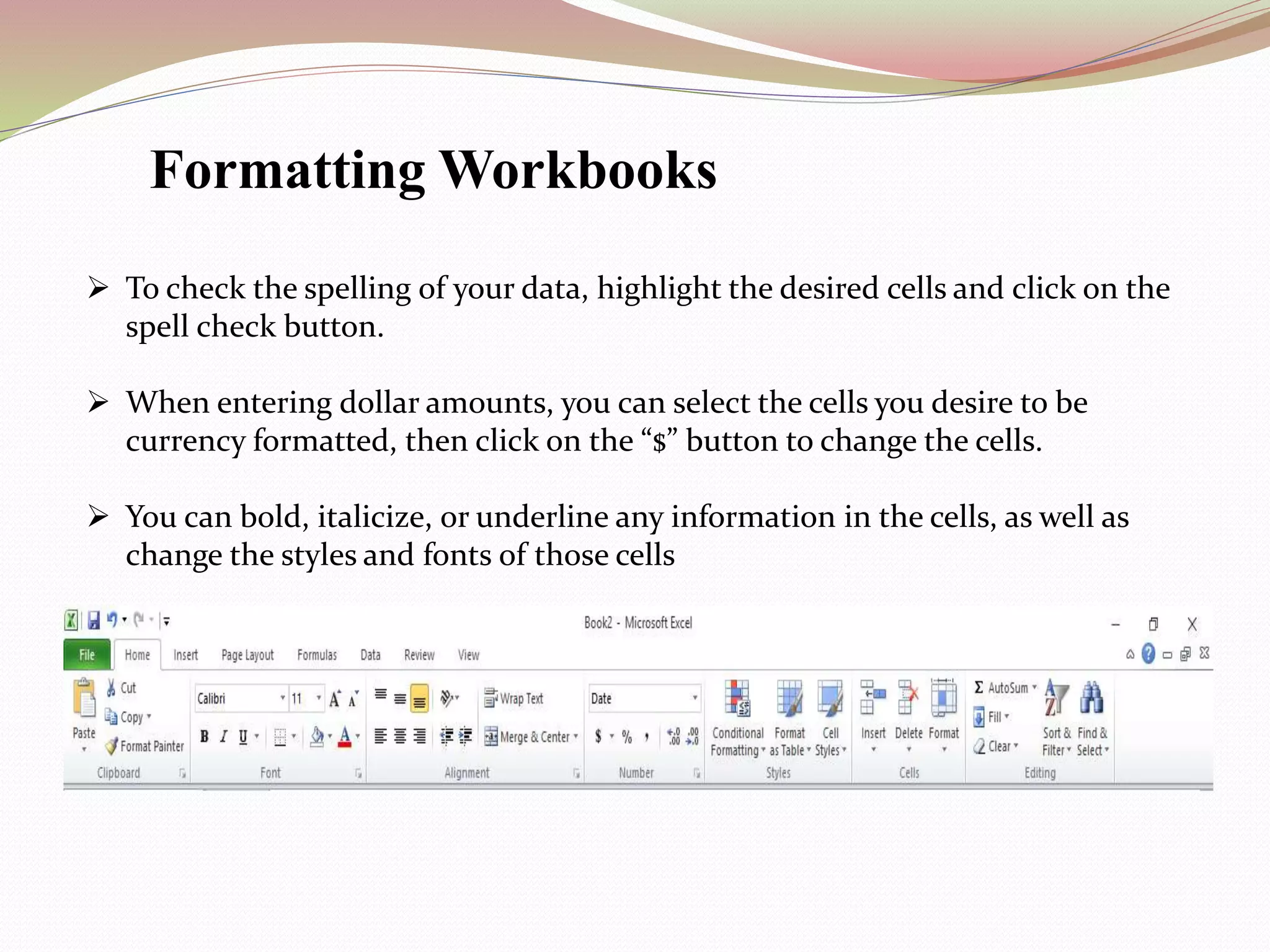 Basic Ms excel | PPTX