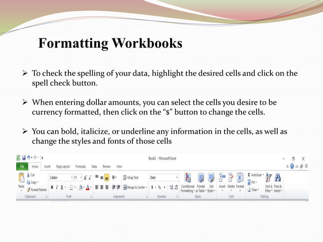 Basic Ms excel | PPTX | Desktop Publishing | Computer Software and Applications