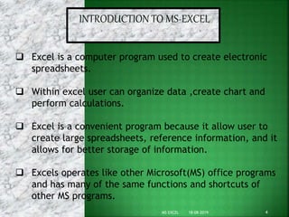 Msexcel | PPT