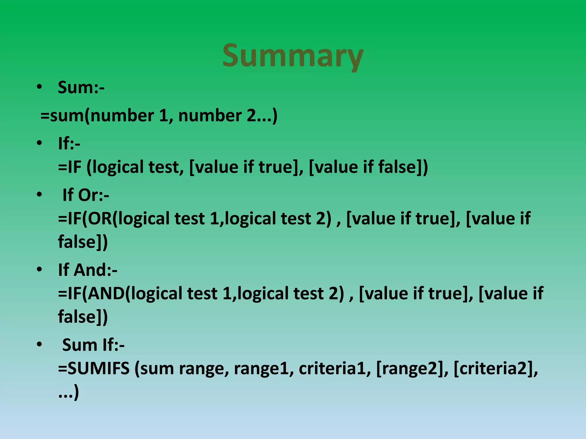 Ms excel | PPTX | Programming Languages | Computing