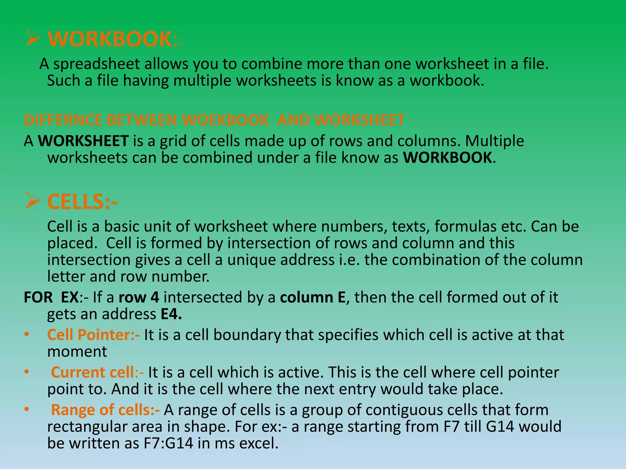 Ms excel | PPTX | Programming Languages | Computing