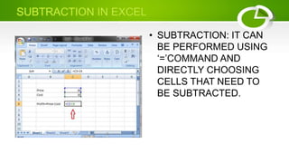 Ms excel AND EXCEL CHARTS | PPT