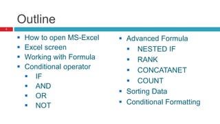 Introduction to micro soft Training ms Excel.ppt