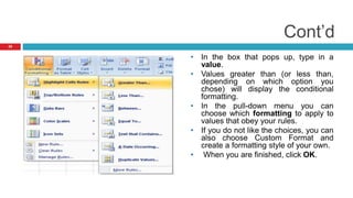 Introduction to micro soft Training ms Excel.ppt