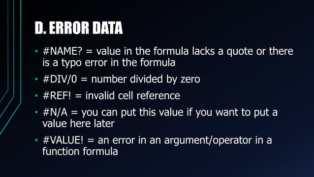 Basics to Advanced Microsoft Excel 2010 Computer 1 | PPT