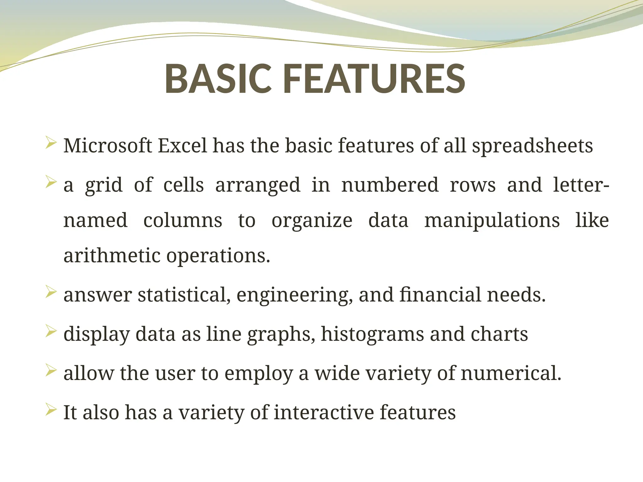 A Excel for studding of basic for stduing | PPSX | Computing | Technology & Computing