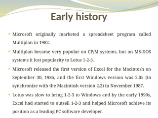 A Excel for studding of basic for stduing | PPSX | Computing ...