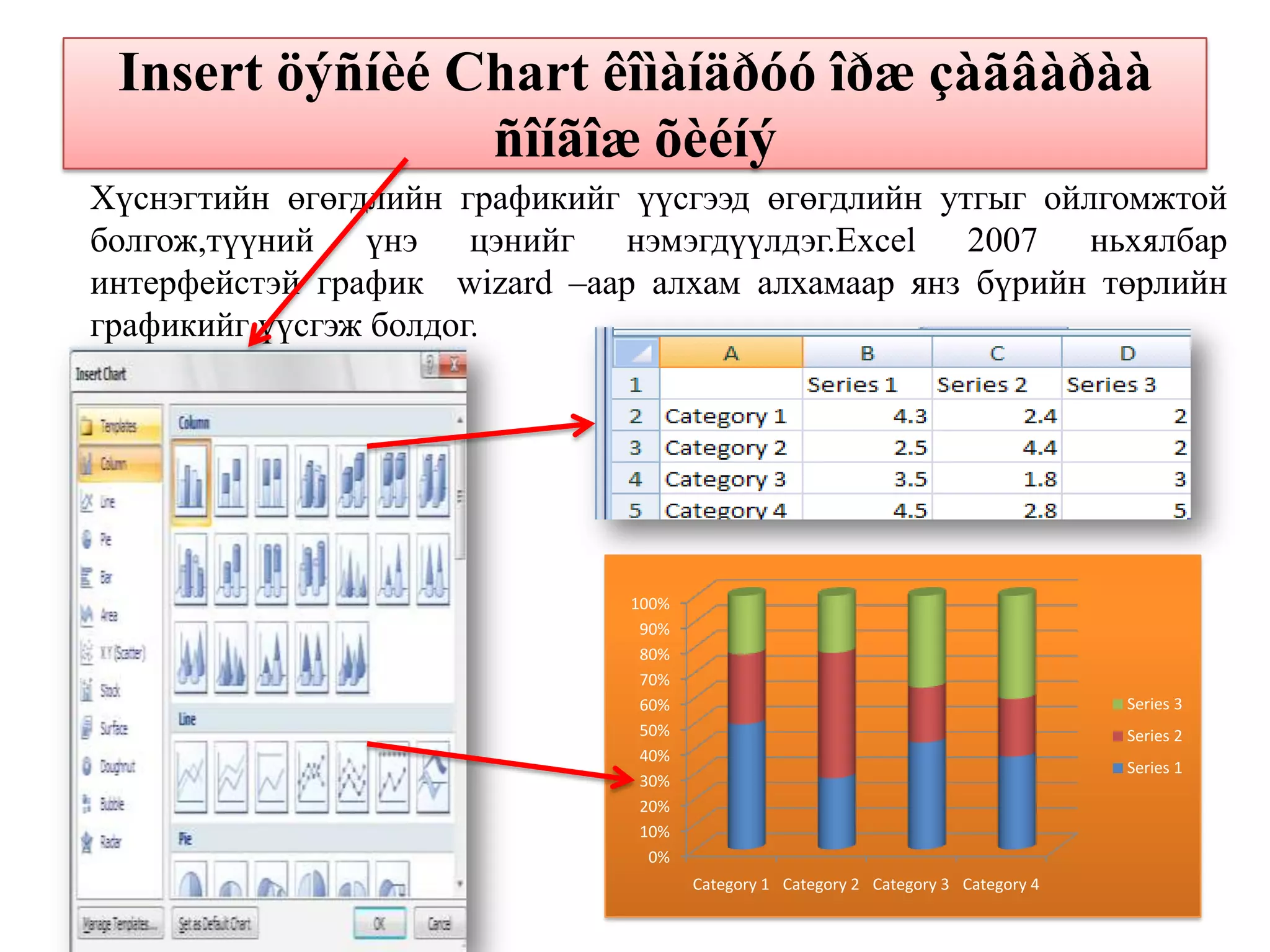 Ms excel ийн insert цэсний тухай | PPTX