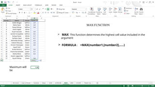 msexcel-itsusesfunctions-220405164320.pptx | Computing | Technology ...
