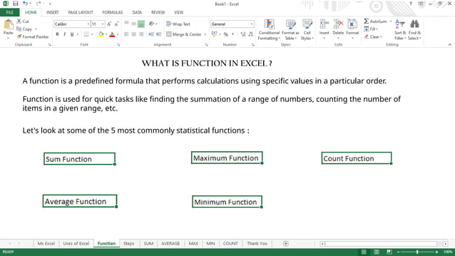 msexcel-itsusesfunctions-220405164320.pptx | Computing | Technology & Computing