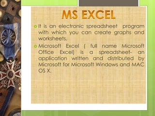 Microsoft Excel Basics | PPTX