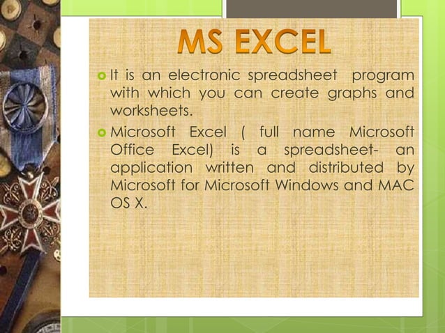 Microsoft Excel Basics | PPTX