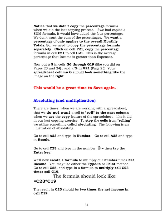 Ms Excel 2007 Tutorial Doc Operating Systems Computer Software And Applications
