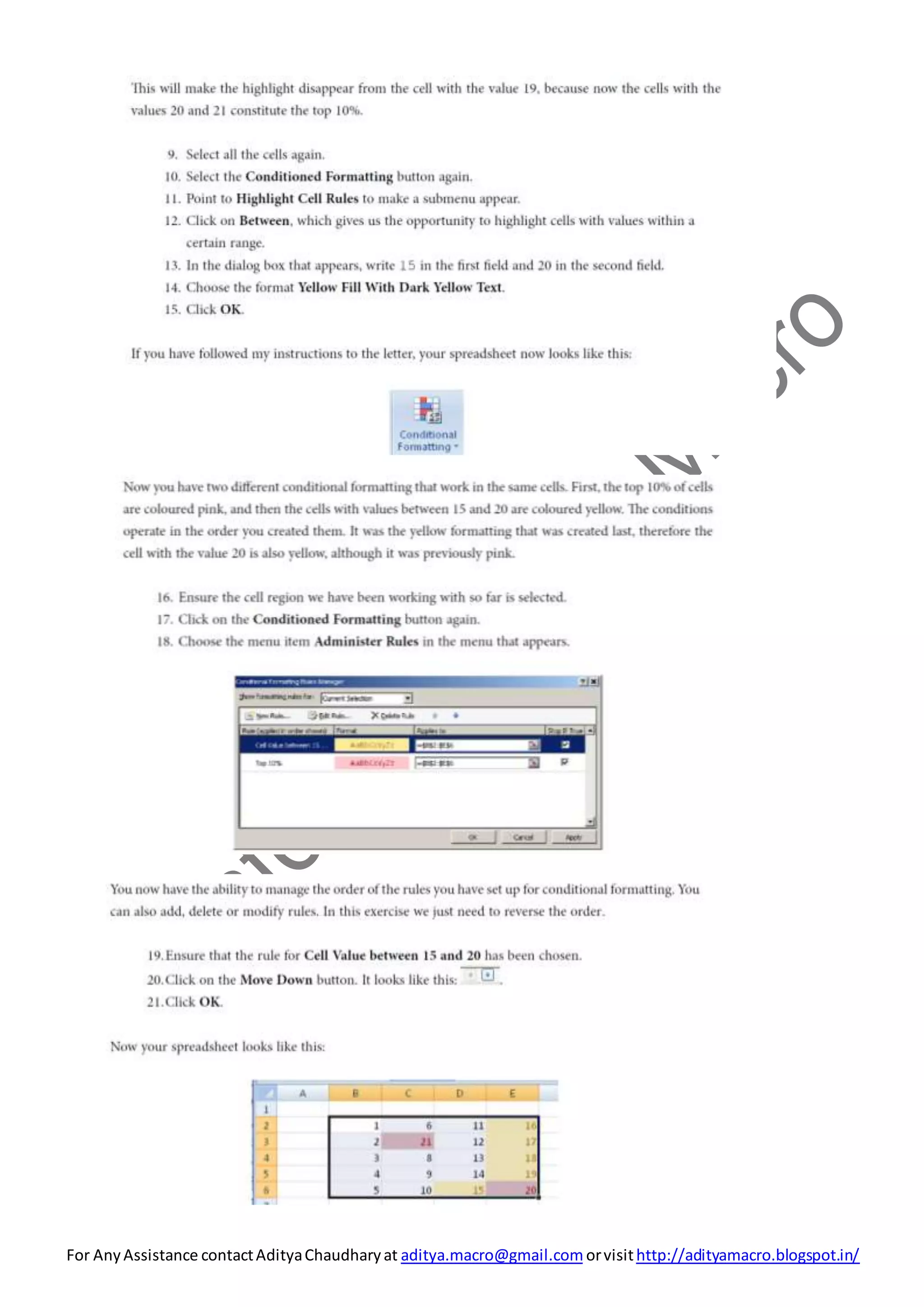 Ms excel 2007 tutorial | PDF