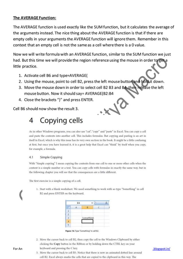 Ms excel 2007 tutorial | PDF