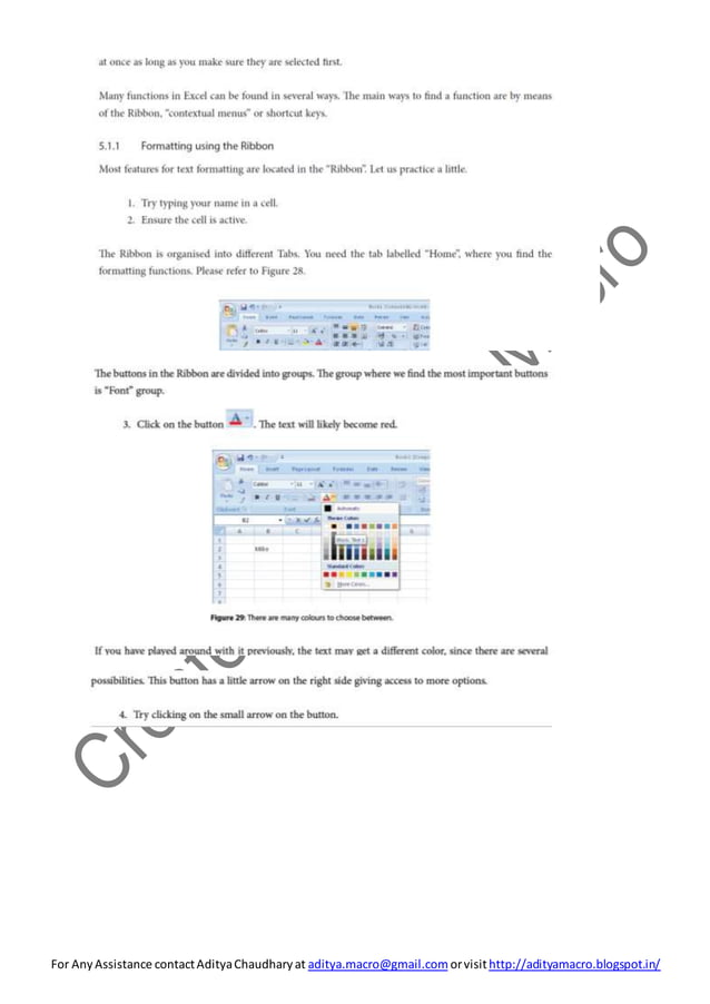 Ms excel 2007 tutorial | PDF