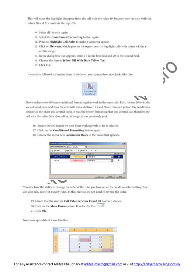 Ms excel 2007 tutorial | PDF