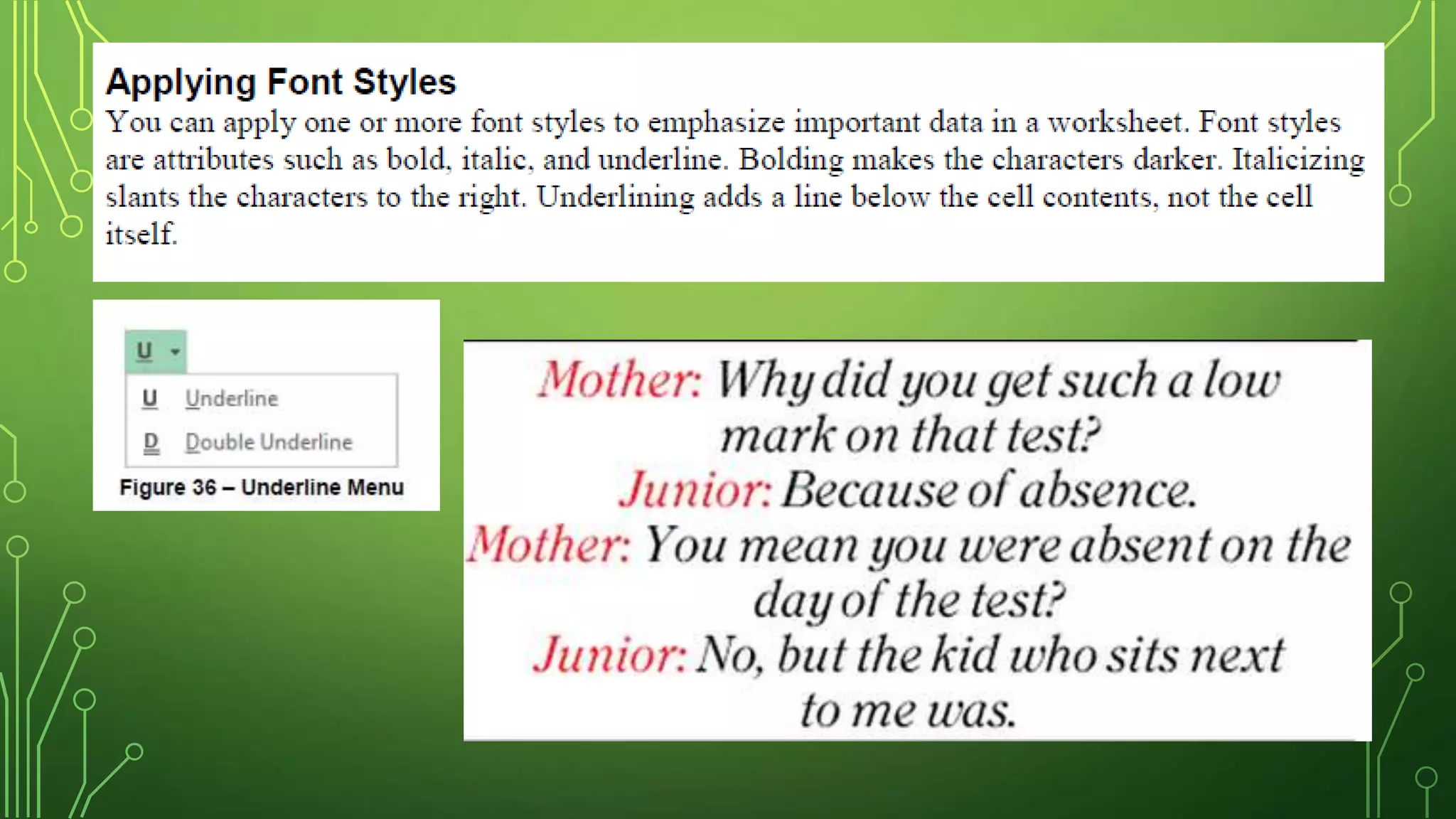 Ms excel 2013 formatting worksheets | PPTX | Technology & Computing