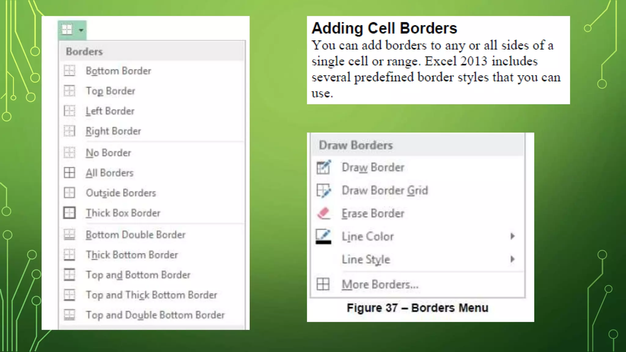 Ms excel 2013 formatting worksheets | PPTX | Technology & Computing