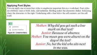 Ms excel 2013 formatting worksheets | PPTX | Technology & Computing