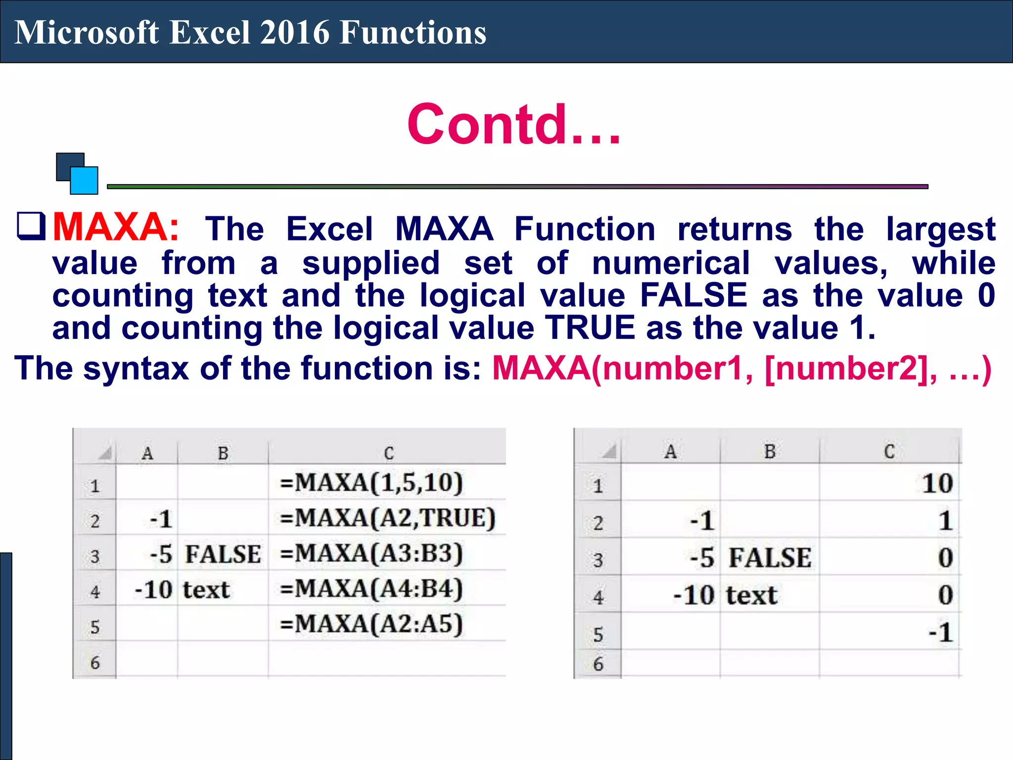 Ms excel 2016_function | PDF | Programming Languages | Computing