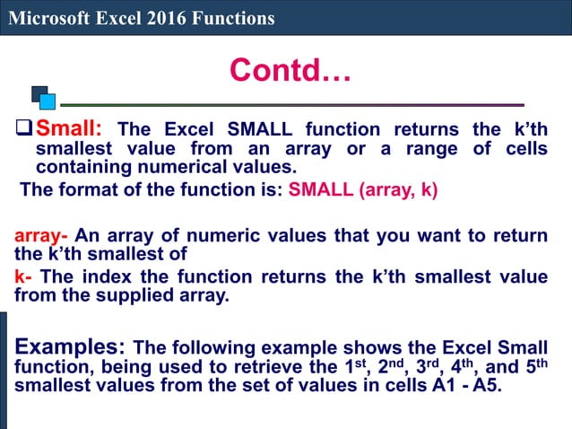 Ms excel 2016_function | PDF | Programming Languages | Computing