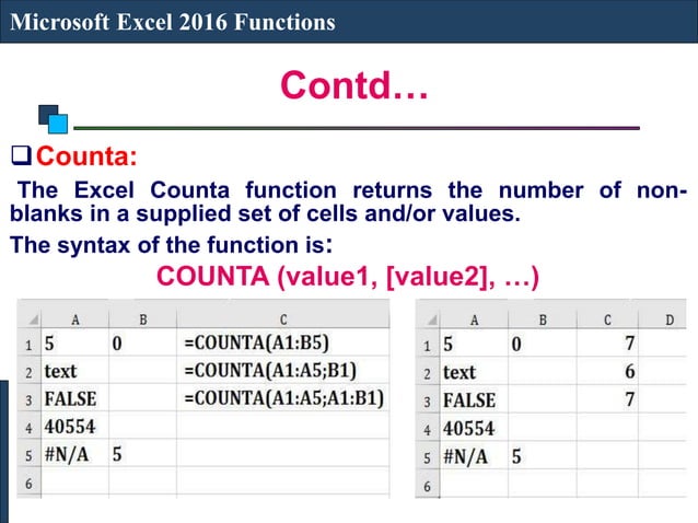 Ms excel 2016_function | PDF | Programming Languages | Computing