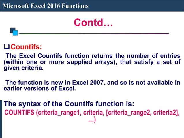 Ms excel 2016_function | PDF | Programming Languages | Computing