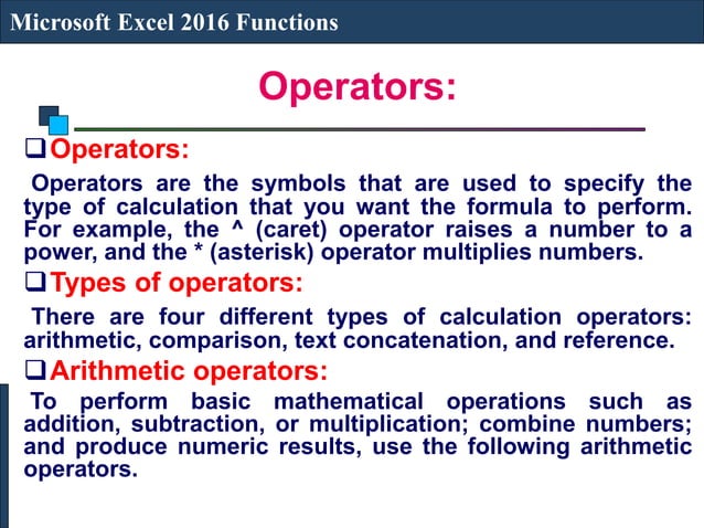 Ms excel 2016_function | PDF | Programming Languages | Computing