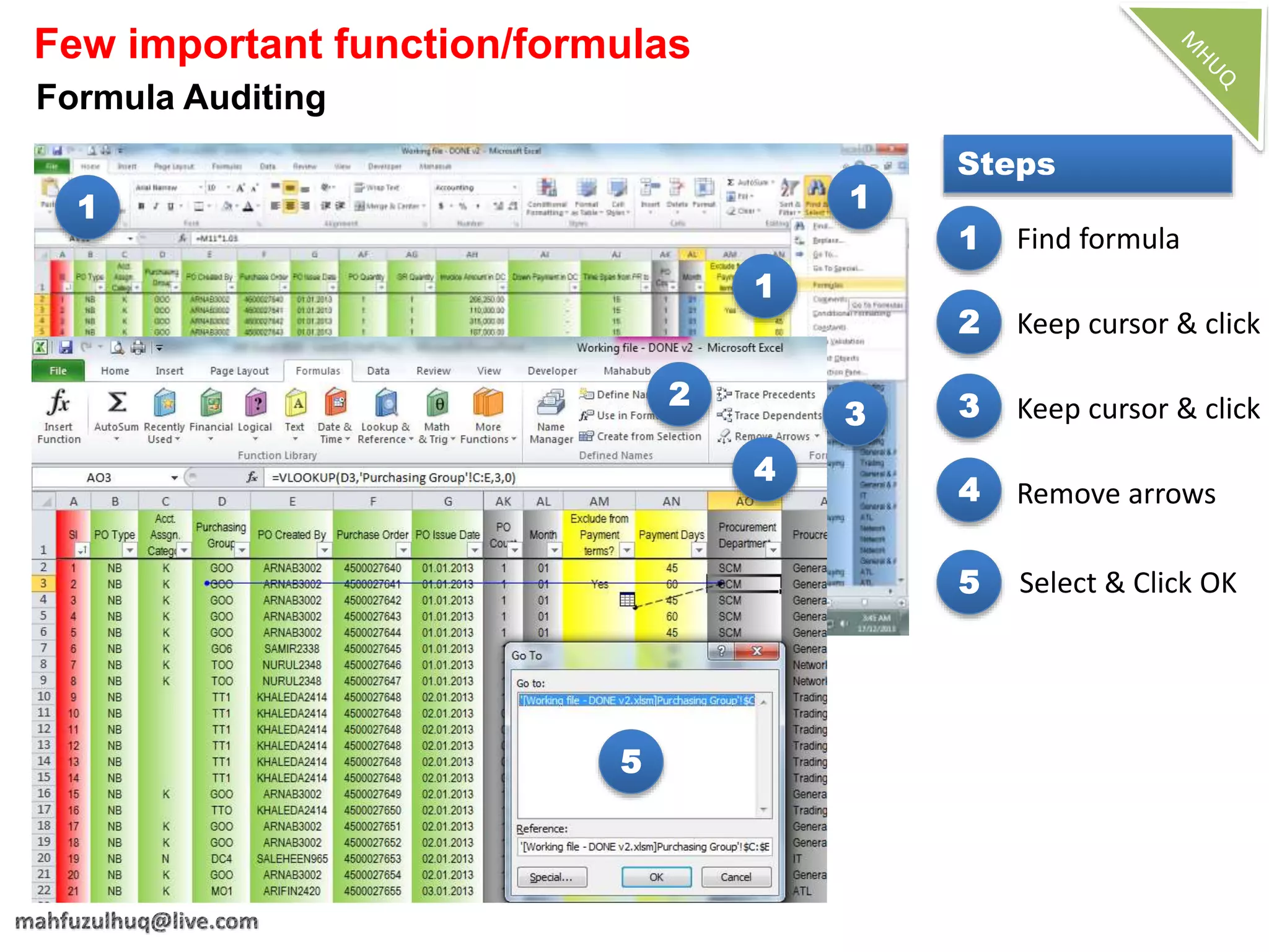 Ms excel 2016 Advance Learning | PPT