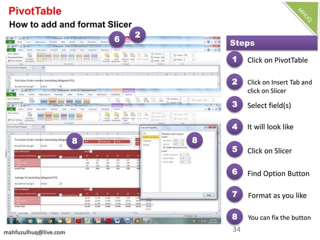 Ms excel 2016 Advance Learning | PPT