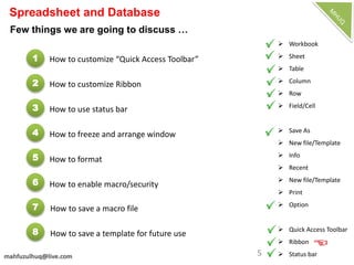 Ms excel 2016 Advance Learning | PPT