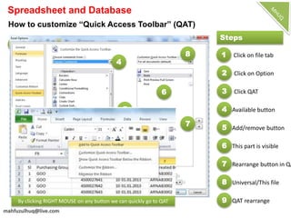 Ms excel 2016 Advance Learning | PPT