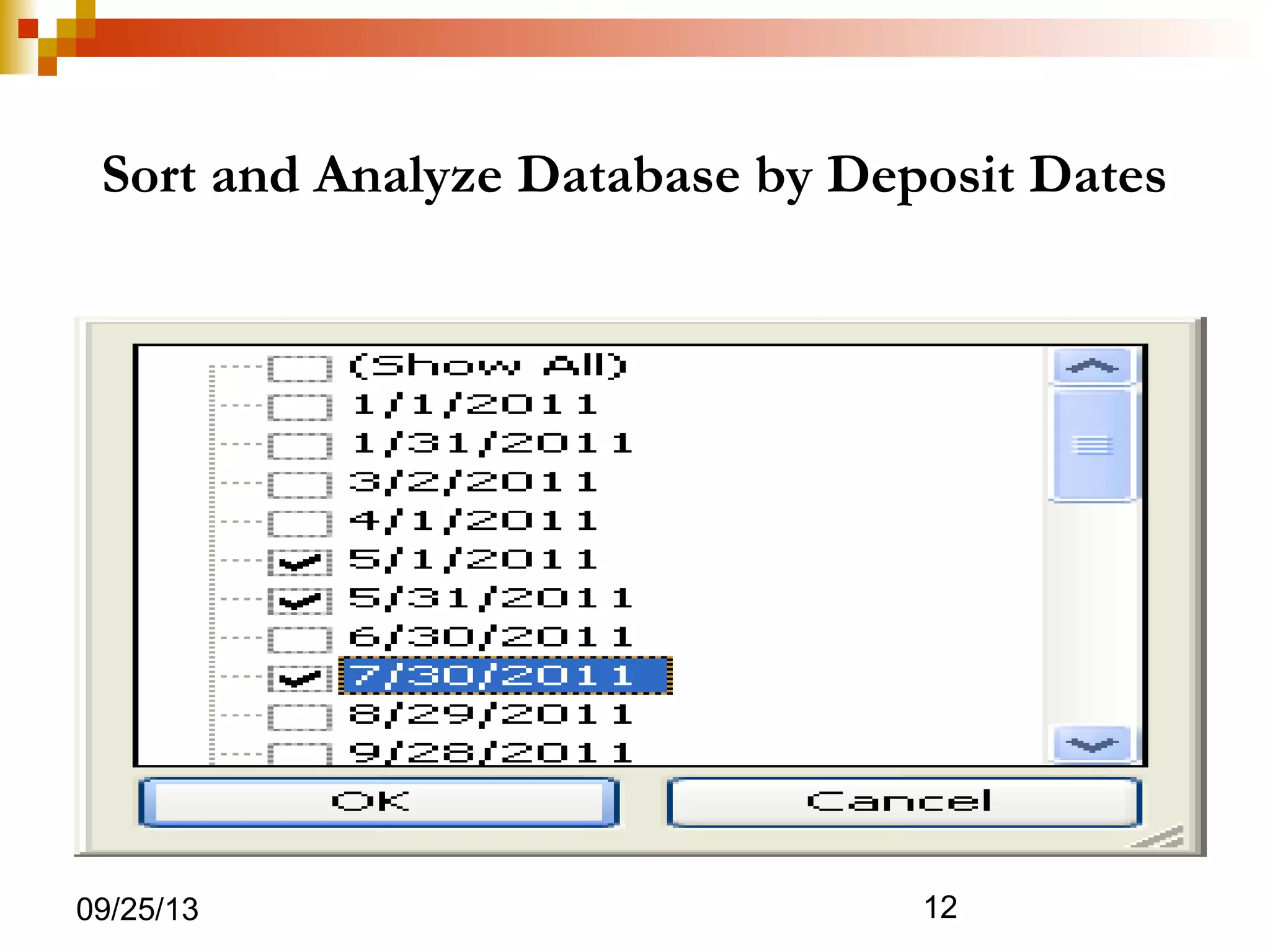 Ms excel analysis instructions | PPT