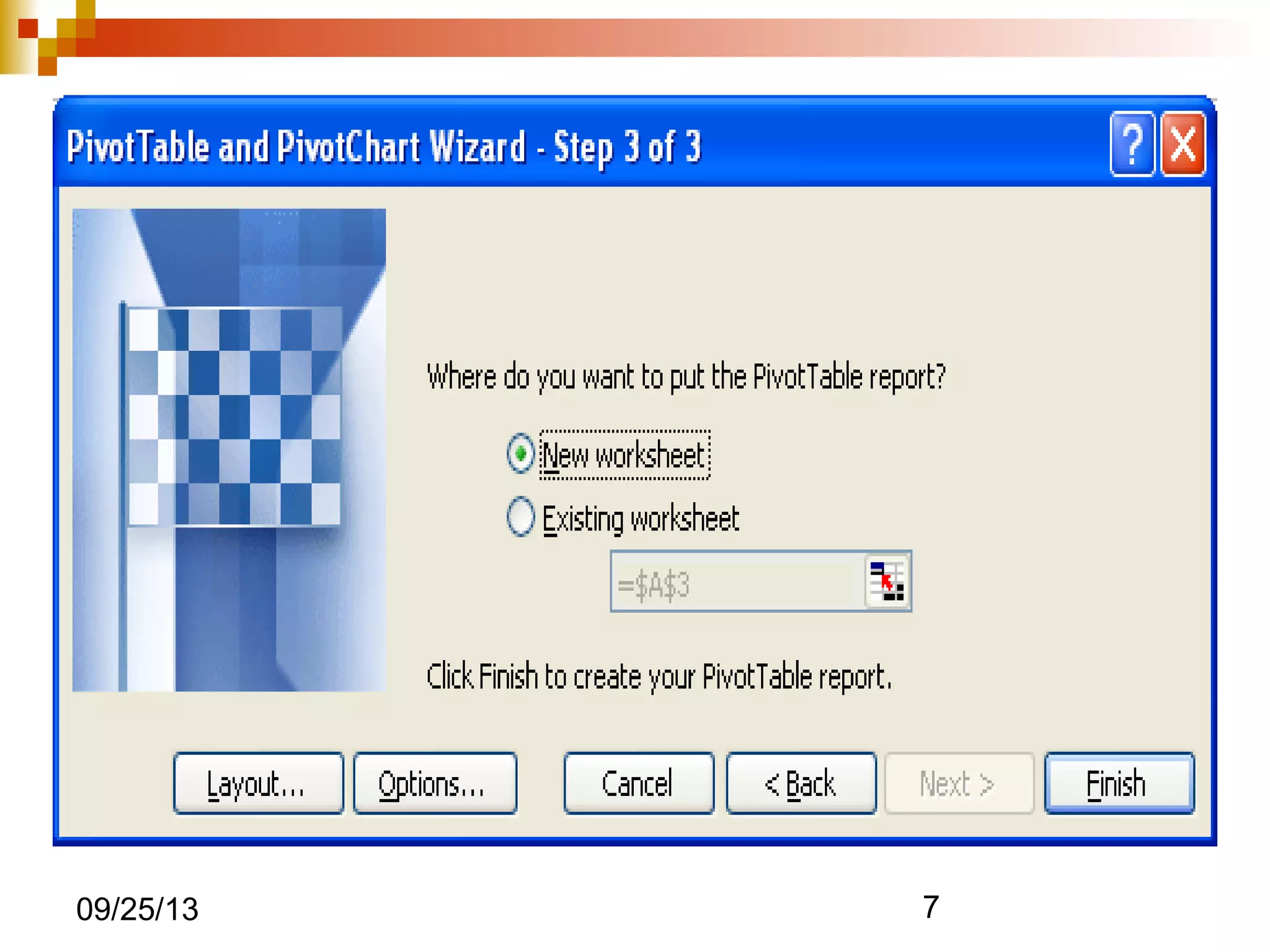 Ms excel analysis instructions | PPT