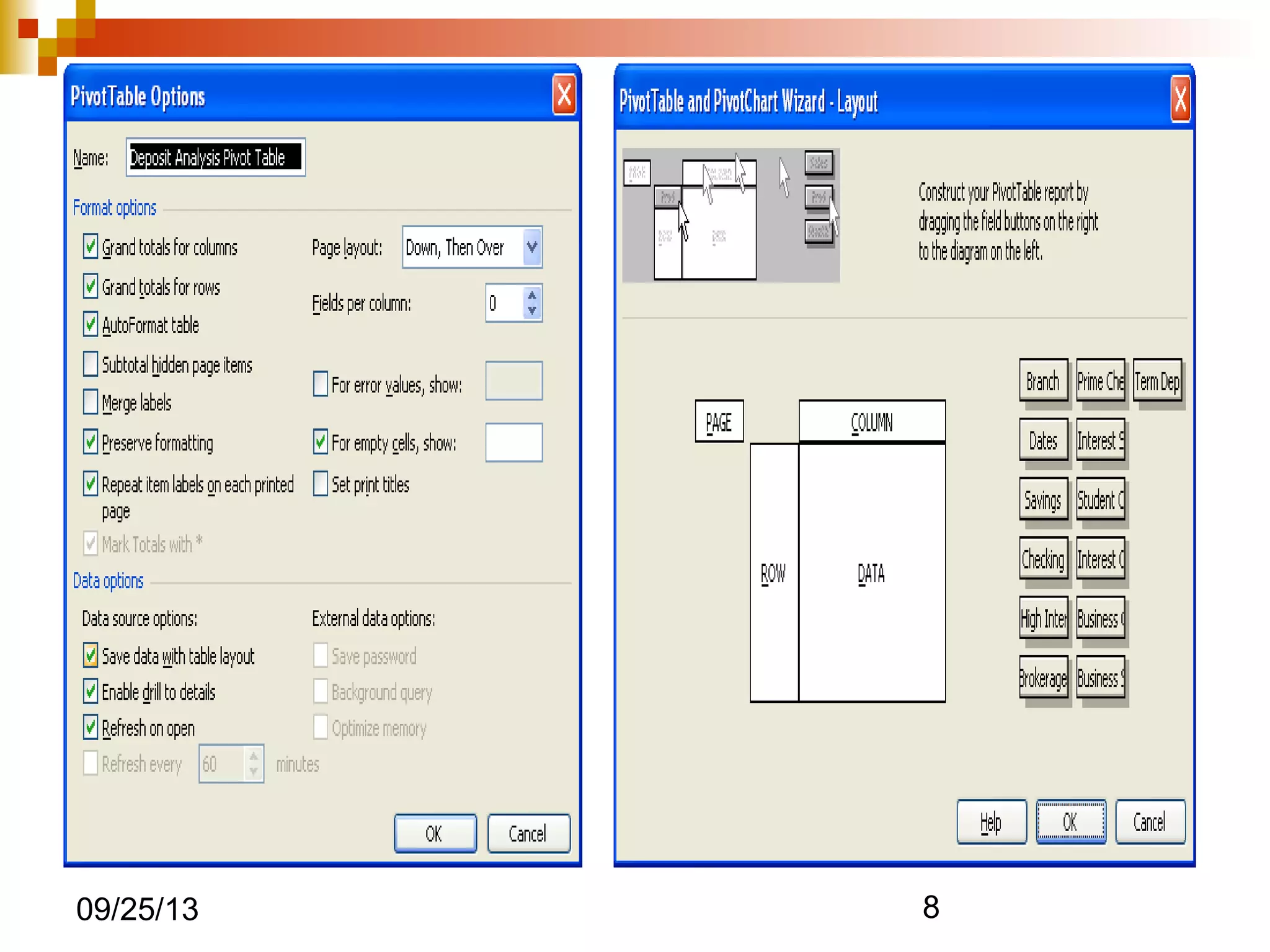 Ms excel analysis instructions | PPT