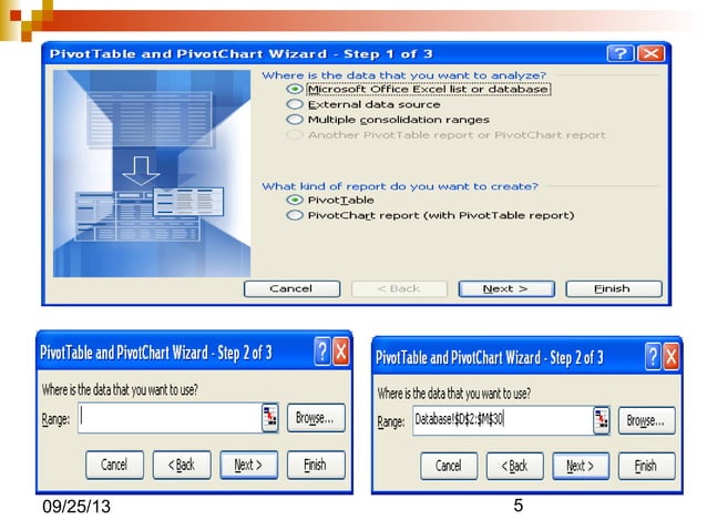 Ms excel analysis instructions | PPT