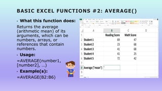 MS Excel and it’s basic functions.pptx