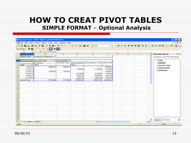 Ms excel anlysis tools project #1-simple format | PPT | Technology & Computing