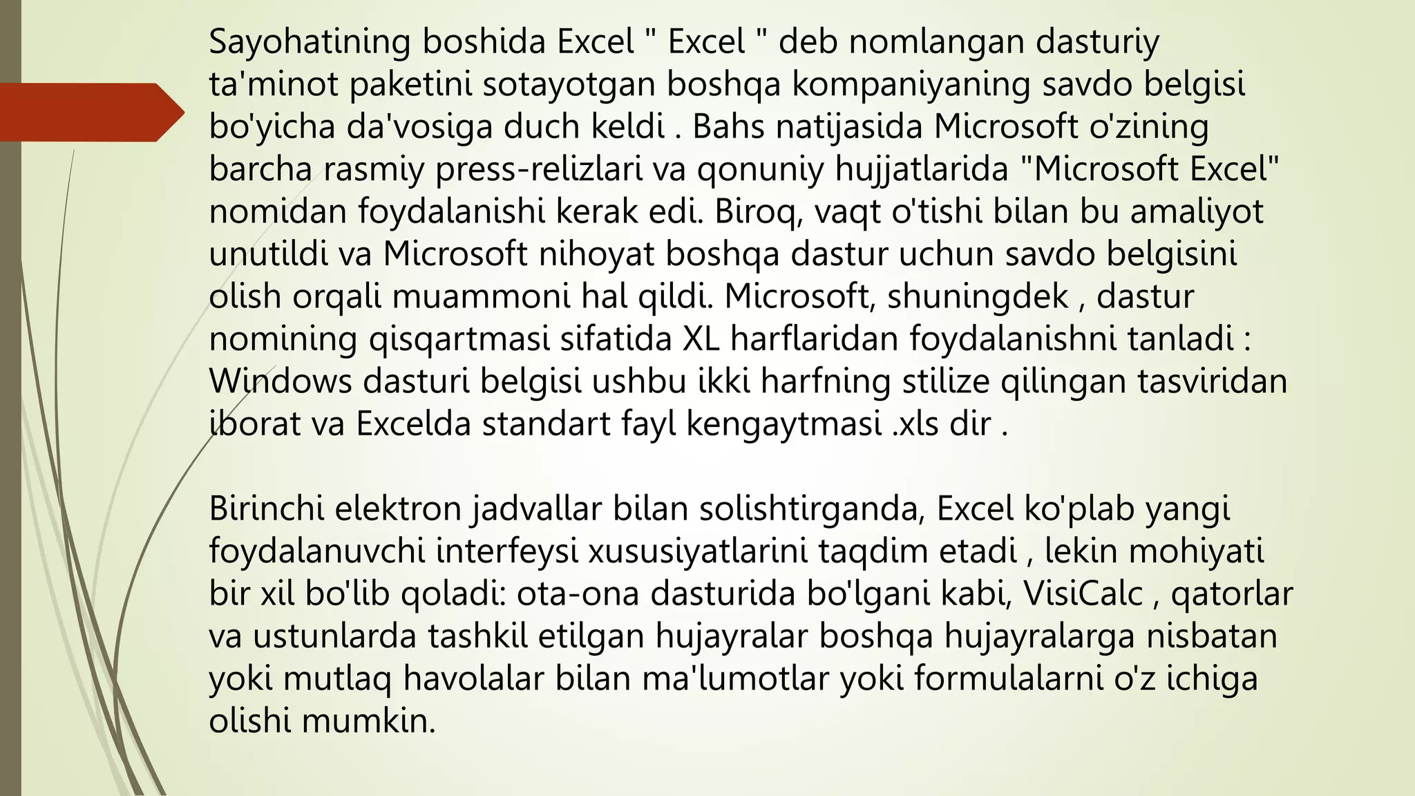 MS Excelda filtr funksiyalardan foydalanish.pptx